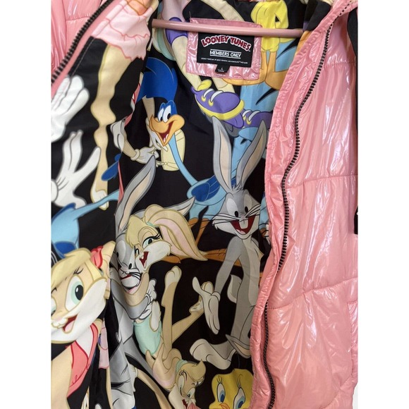 Members Only | Jackets & Coats | Woman L Hi Shine Pink Quilt Puffer ...